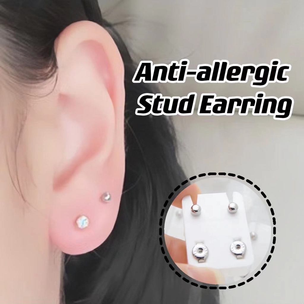 Anti-allergic Stud Earring / Good Quality / Subang Tindik / 防敏感打耳洞专用耳钉 ...