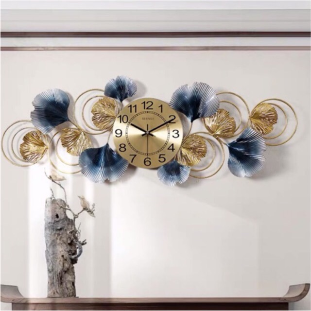 Jam Dinding Bunga Metal DIY Home Decor Hiasan Dinding Moden Elegan ...