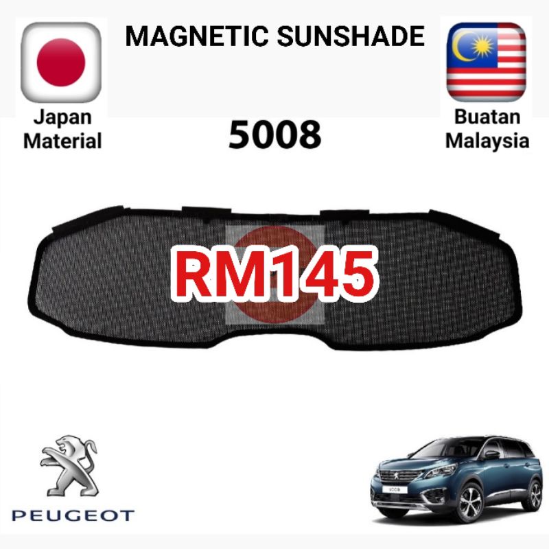 Peugeot 5008 2019-2021 Rear Windscreen Premium Sunshade (1 pc) | Shopee ...