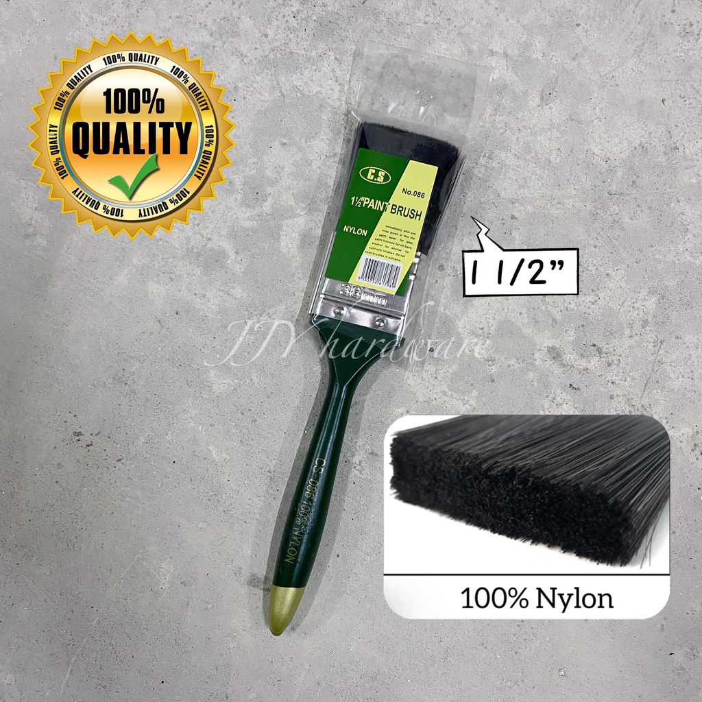 100% HALAL CS PAINT BRUSH #086 100% NYLON(GREEN)/BERUS CAT #086(HIJAU)/油漆漆扫/ALL PURPOSE PAINT ...