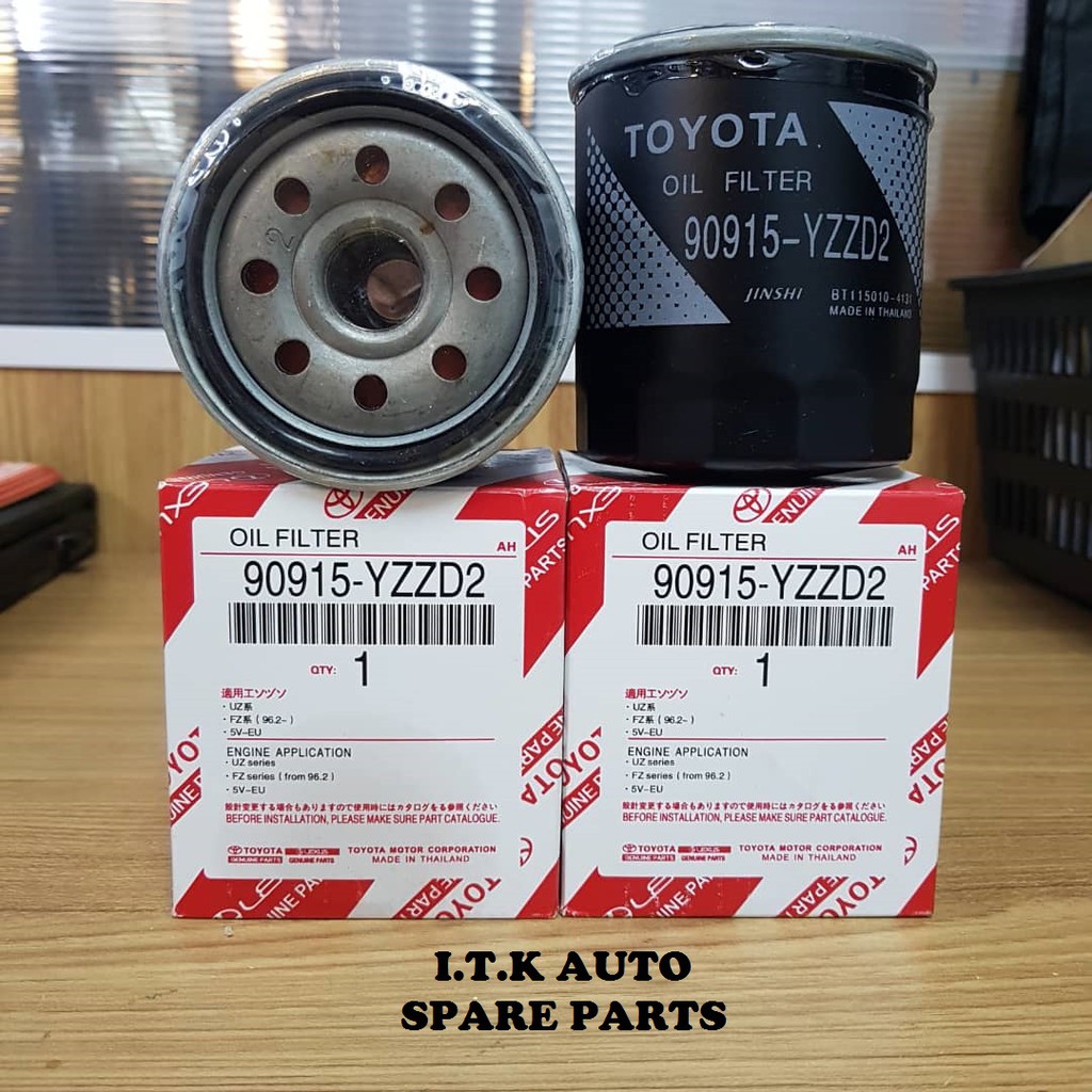 OIL FILTER TOYOTA D2 (90915-YZZD2) FOR TOYOTA HILUX INNOVA FORTUNER ...