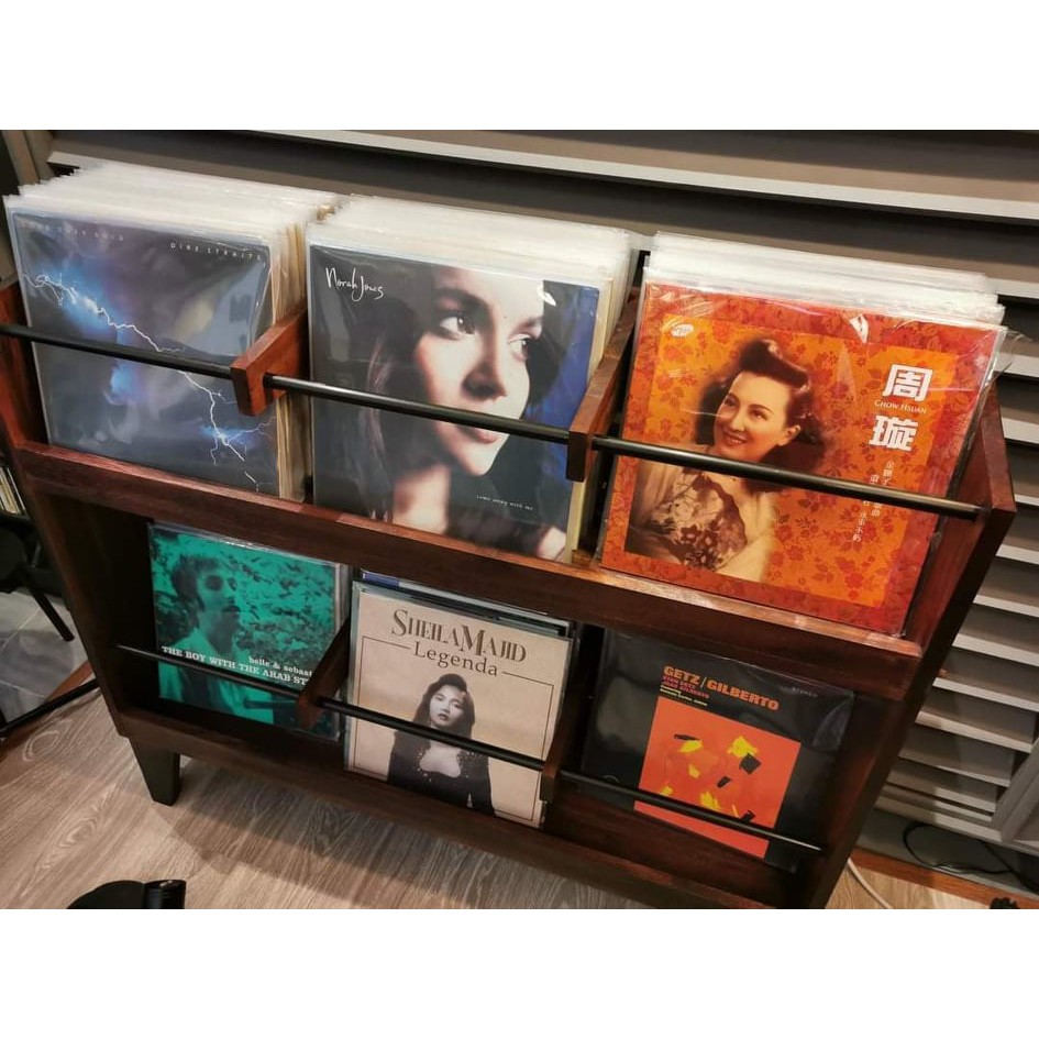 Rak Piring Hitam (LP Vinyl Record Rack), best solod wood LP rack made ...