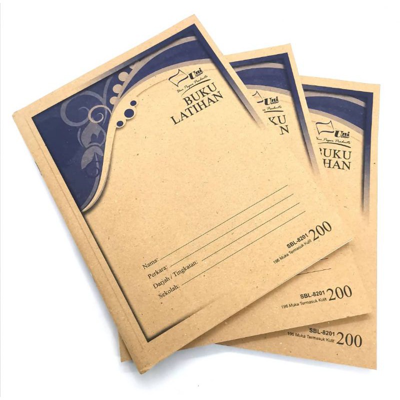 Uni Buku Latihan ( Exercise Book ) Single Line F5 200 pages | Shopee ...