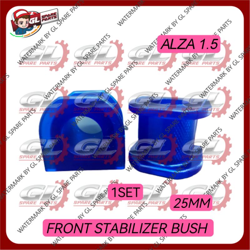 FRONT STABILIZER BAR BUSH (1PAIR) SILICONE PERODUA ALZA 1.5 (25MM ...