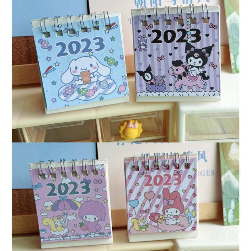 Kawaii mini Sanrio Cartoon Animal 2023 Desk Calendars Cute Daily ...