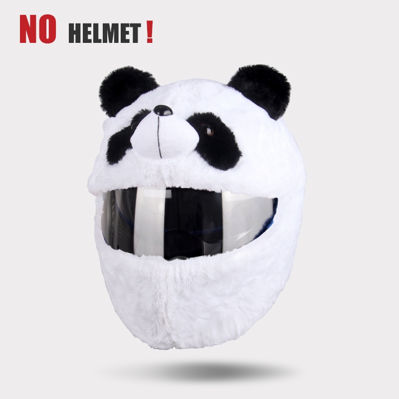 OuPersonalized Full Helmets Motorcycle Helmet cover Panda Animal Cover ...