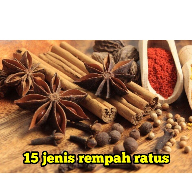 15 jenis rempah ratus masakan/ 15 spices cooking ingredients | Shopee ...