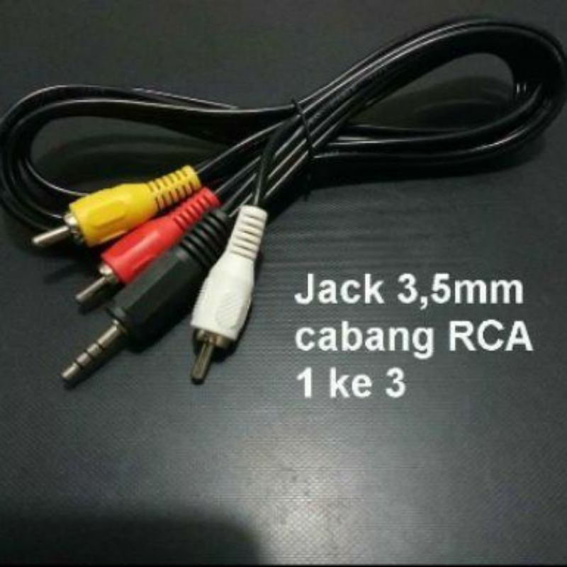 Rca Cable STB B860H/B870H ORIGINAL JACK 3.5mm To 3rd Branch RCA MALE ...