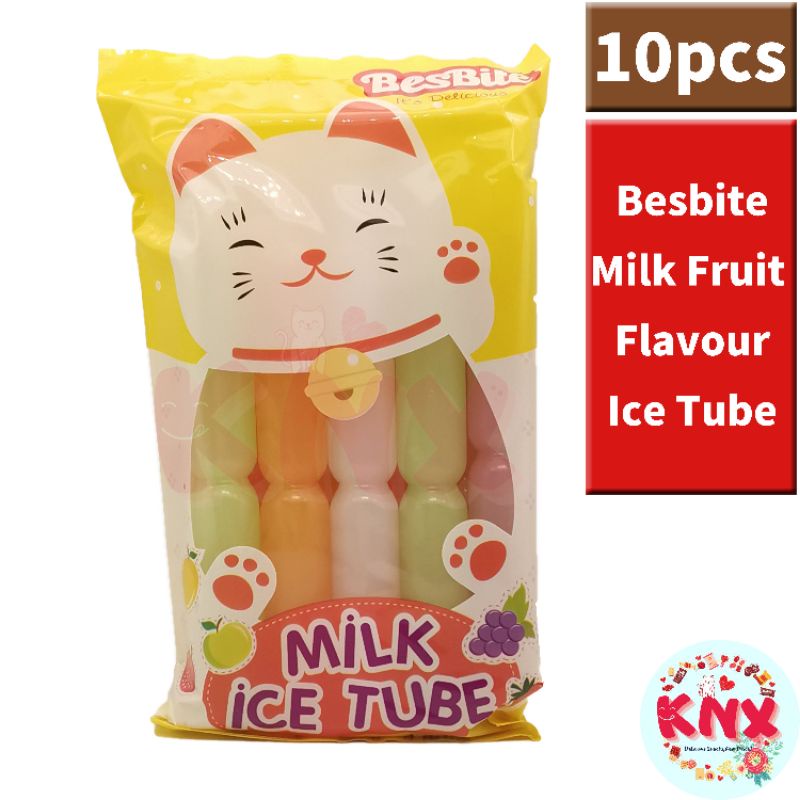 BesBite Milk Ice Tube Fruit Flavoured Drink 45g x 10pcs | Shopee Malaysia