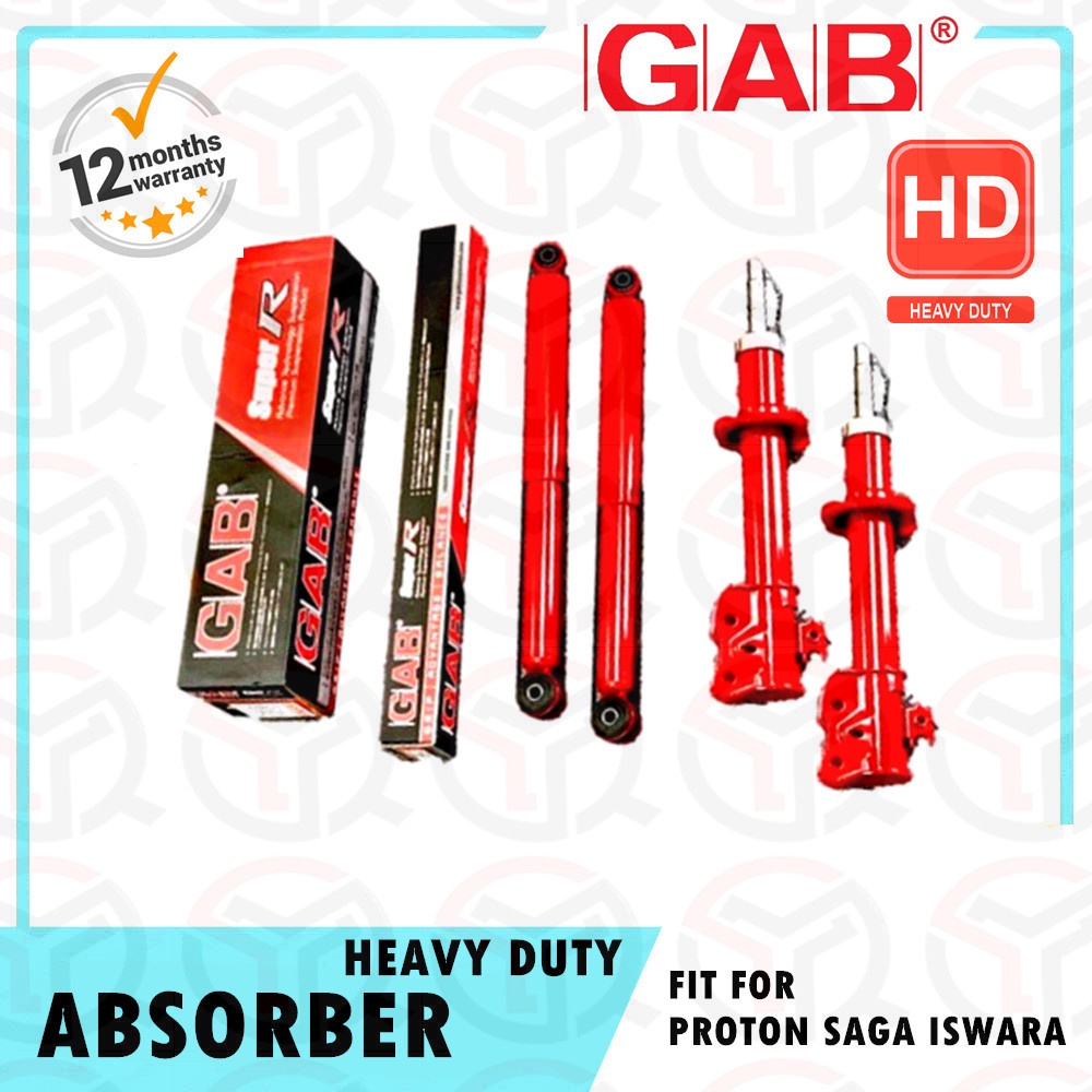 (RED) PROTON SAGA ISWARA GAB SUPER R PREMIER SPORT ABSORBER (GAS ...