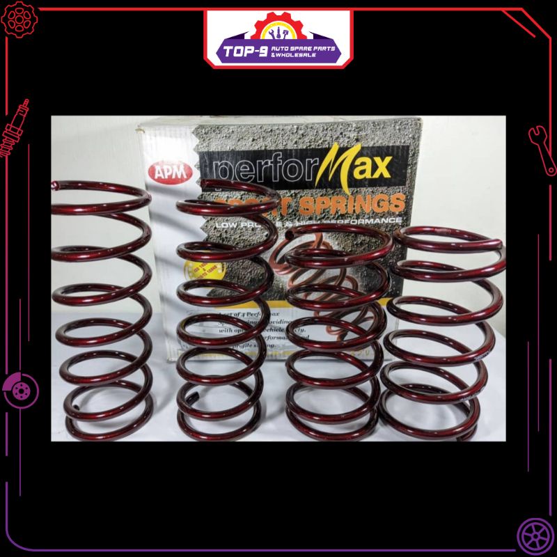 Axia, Bezza APM Performax Sport Coil Spring Lowered Perodua Axia ...