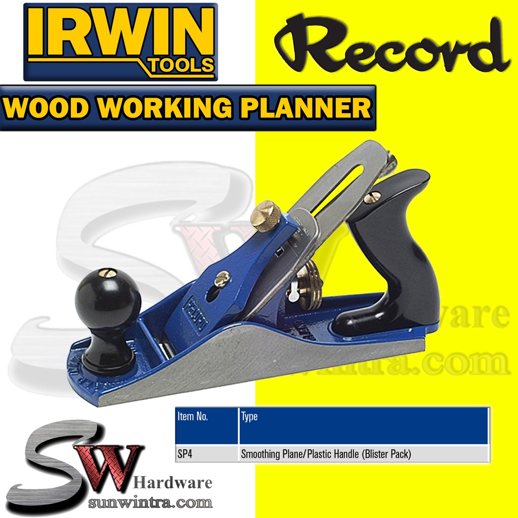IRWIN Record Bench Planes Woodworking Planes SP4 TSP4 #72011584 ...