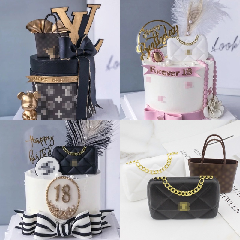 Brand handbag model cake decoration birthday party decoration | Shopee ...