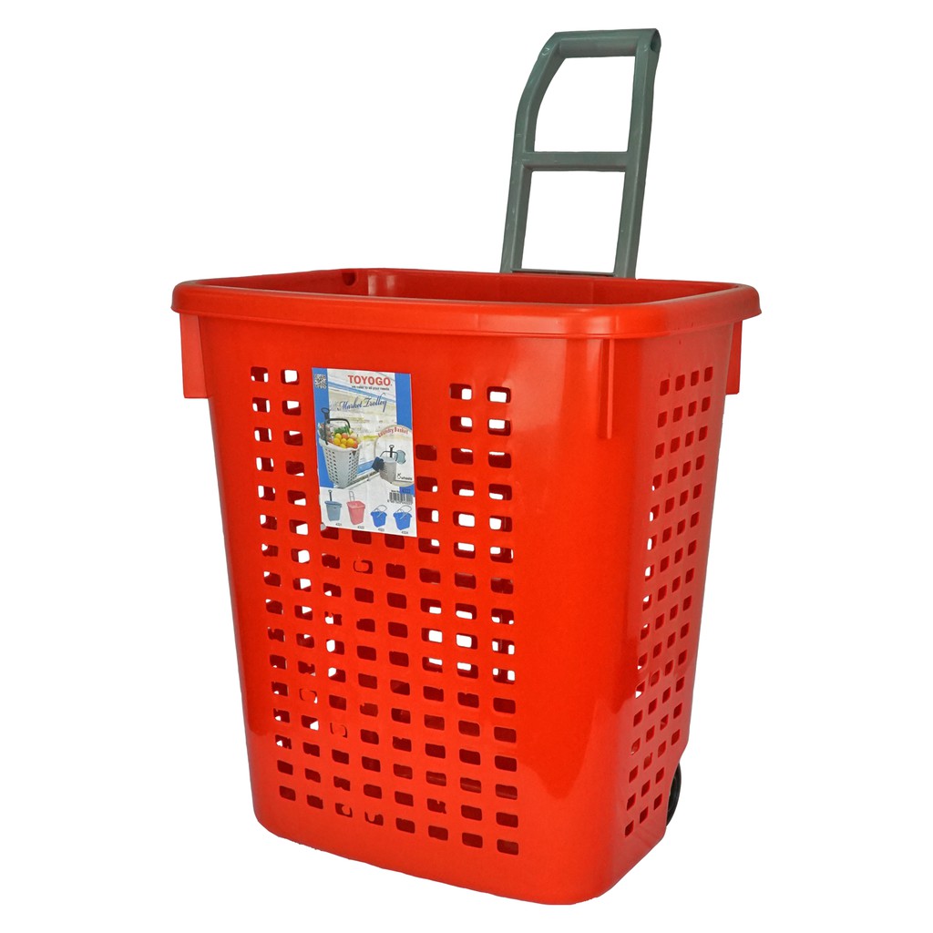Toyogo Trolley / Laundry Basket with Wheel | Shopee Malaysia