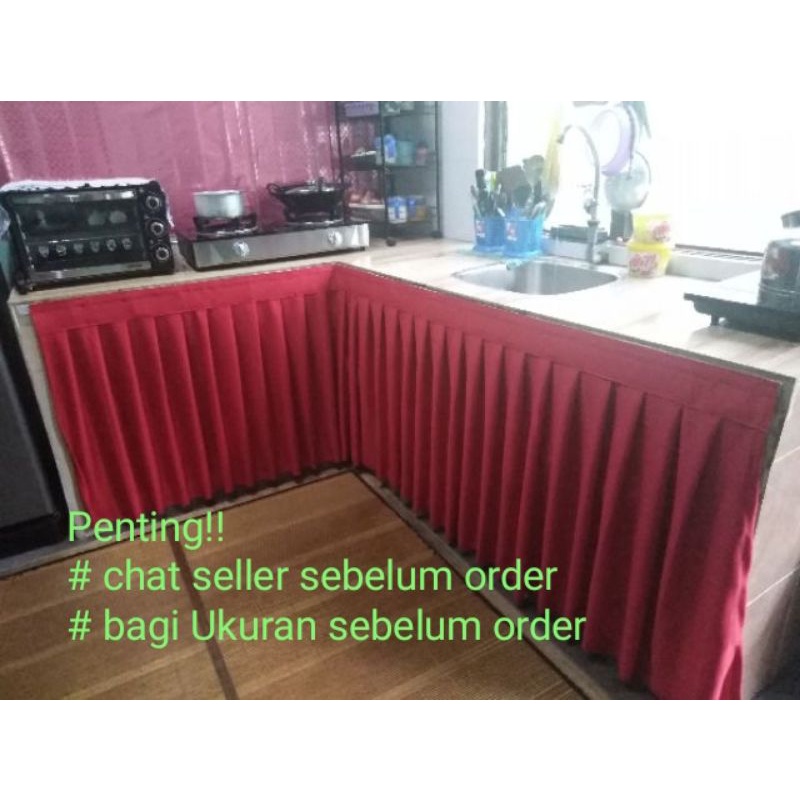 Skirting langsir sinki kabinet table top | Shopee Malaysia