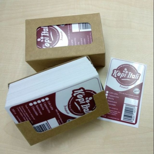 Label Sticker Kopi Itali | Shopee Malaysia