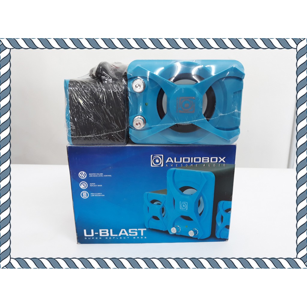 AudioBox U Blast Super Reflex Bass Speaker System Computer Desktop ...