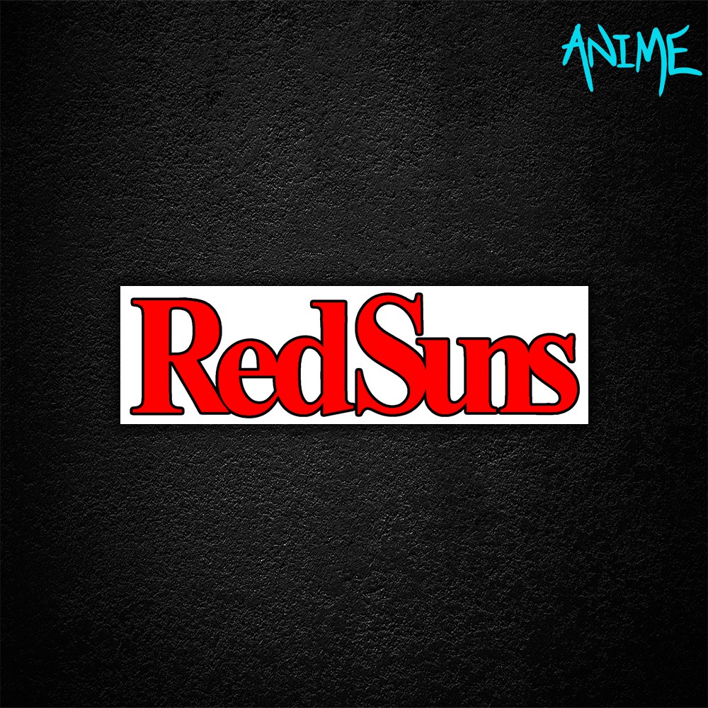 INITIAL D - Team Akagi RedSuns - Premium Fan-made Sticker (ANIME series ...