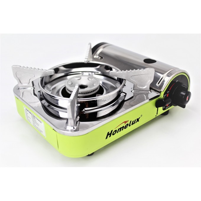 HOMELUX PORTABLE STAINLESS STEEL BUTANE GAS STOVE HP-1001G WITH BOX ...