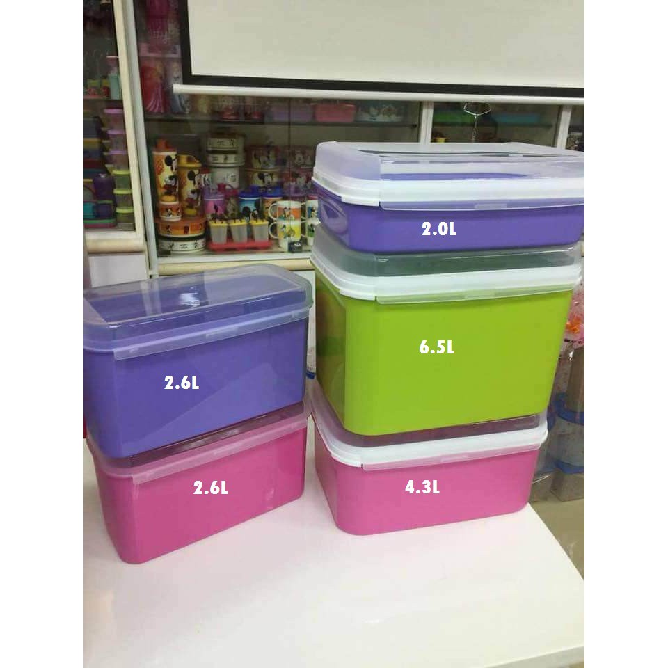 Tupperware Ezy Rect Keeper (6.5L, 4.3L,2.6L 2.0L) | Shopee Malaysia