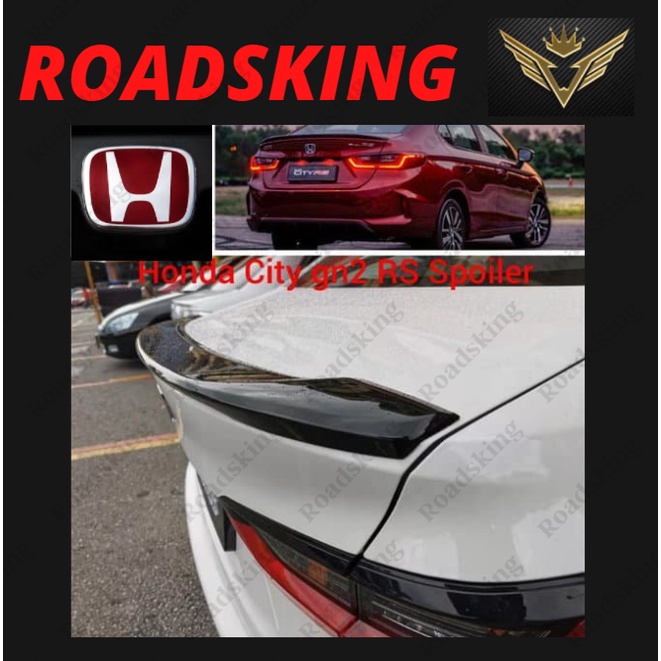 HONDA CITY 2020 GN2 RS SPOILER DUCKTAIL LIP UV BLACK CARBON HIGH QUANLITY | Shopee Malaysia