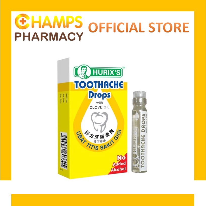 Hurix's Toothache Drop 2ml - relief the pain of toothache (EXP:04/2025 ...