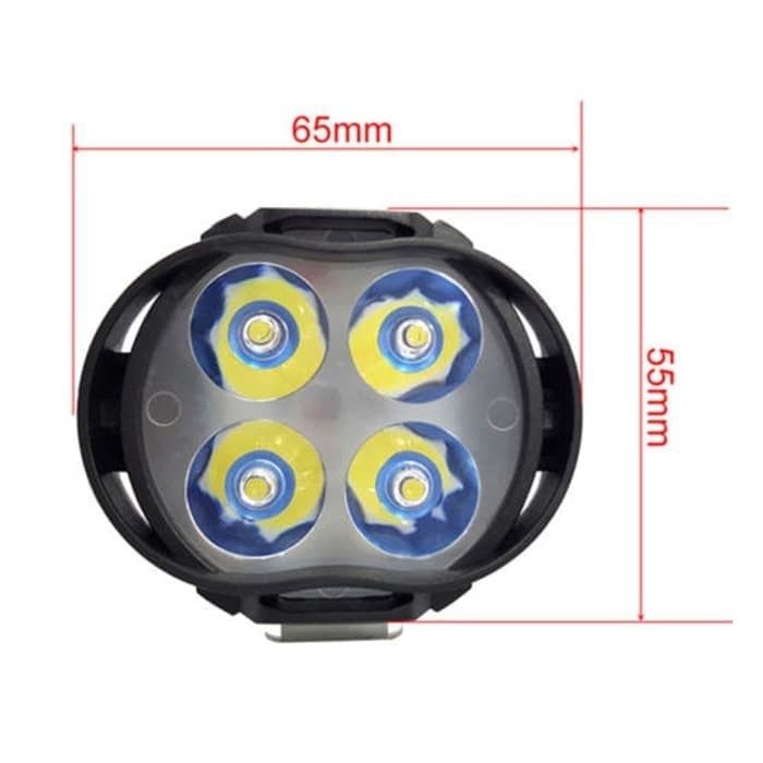 Spotlight Led Spotlight Motorcycle Cree 4 Eyes 12w Spotlight | Shopee ...
