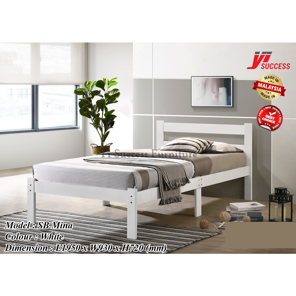 Yi Success Potter Wooden Single Bed Frame / Quality Single Bed / Katil ...