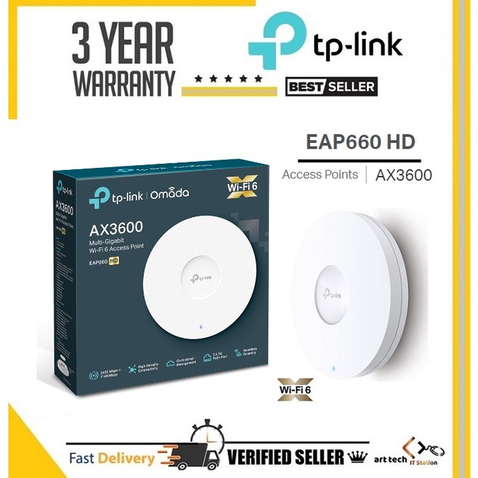 TP-LINK EAP660HD WIFI 6 DUALBAND AX3600 POE GIGABIT CEILING ACCESS ...