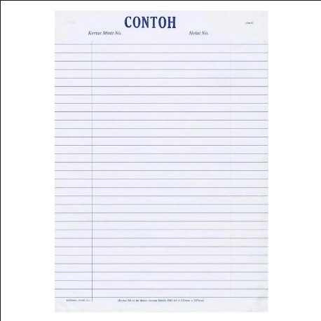 Kertas Minit (AM6) A4 Sizes/Minutes Paper/450 sheet/A4 70 gsm | Shopee ...