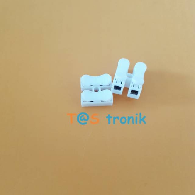 No Solder Terminal 2 Pin Clip Cable Connector | Shopee Malaysia