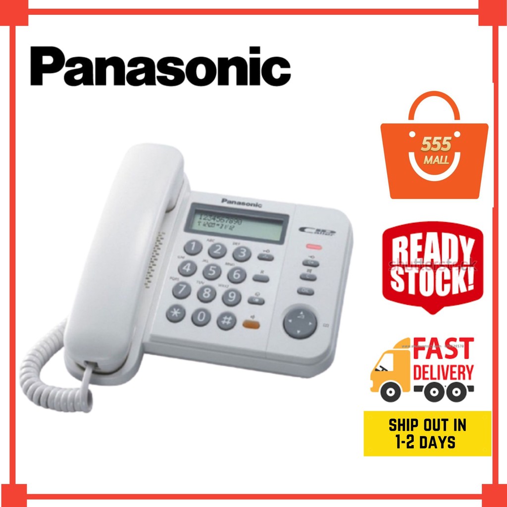 Panasonic Single Line Phone KX-TS580MLW - White I RUMAH TELEFON🔥 | Shopee Malaysia