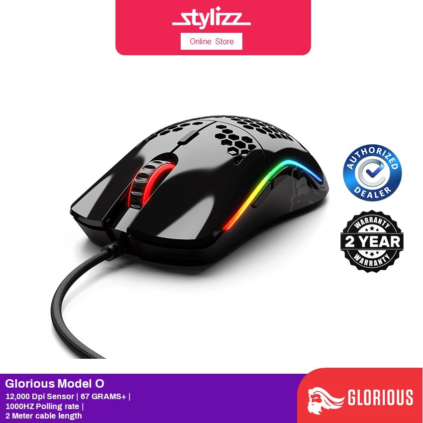Glorious Model O Rgb Gaming Mouse (67Grams+ Honeycomb Design 12 000 Dpi ...