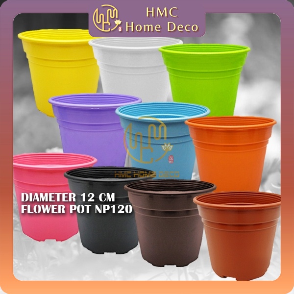 HMC DIAMETER 12 CM PP BREATHABLE FLOWER POT NP120 COLOR SELECTION PASU ...