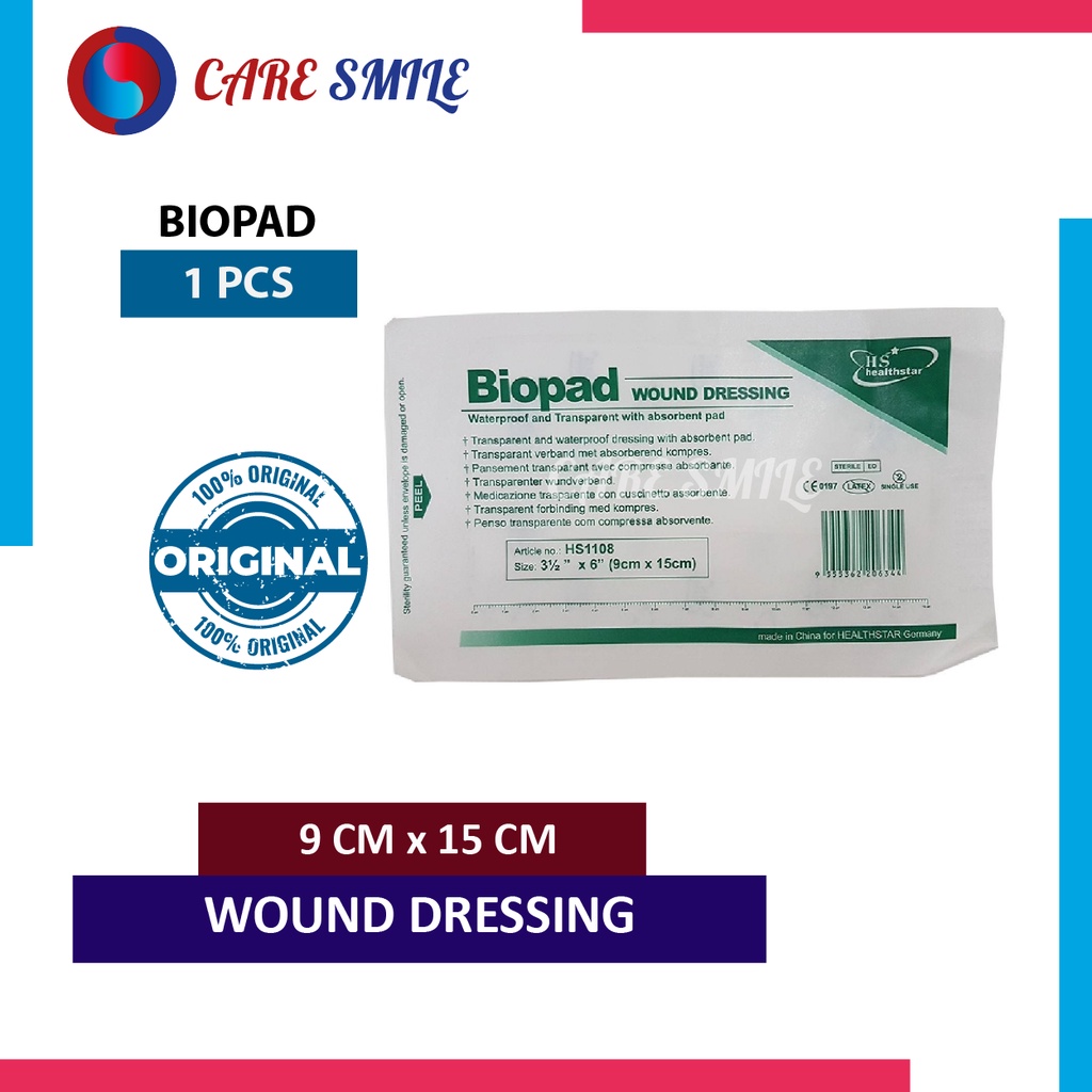 Biopad Waterproof WOUND DRESSING Unigloves Sterile Film Wound Dressing ...