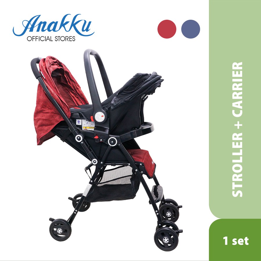 Anakku Travel System Stroller Baby Pushchair (Stroller+Carrier ...