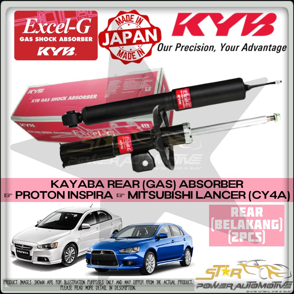 KAYABA KYB JAPAN EXCEL G Proton Inspira / Mitsubishi Lancer CY4A Gas Shock Strut Absorber ( REAR ...