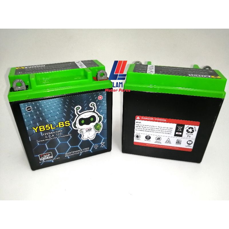 Sealed Battery SC64 YB5L-BS Bateri Kering Motosikal | Shopee Malaysia