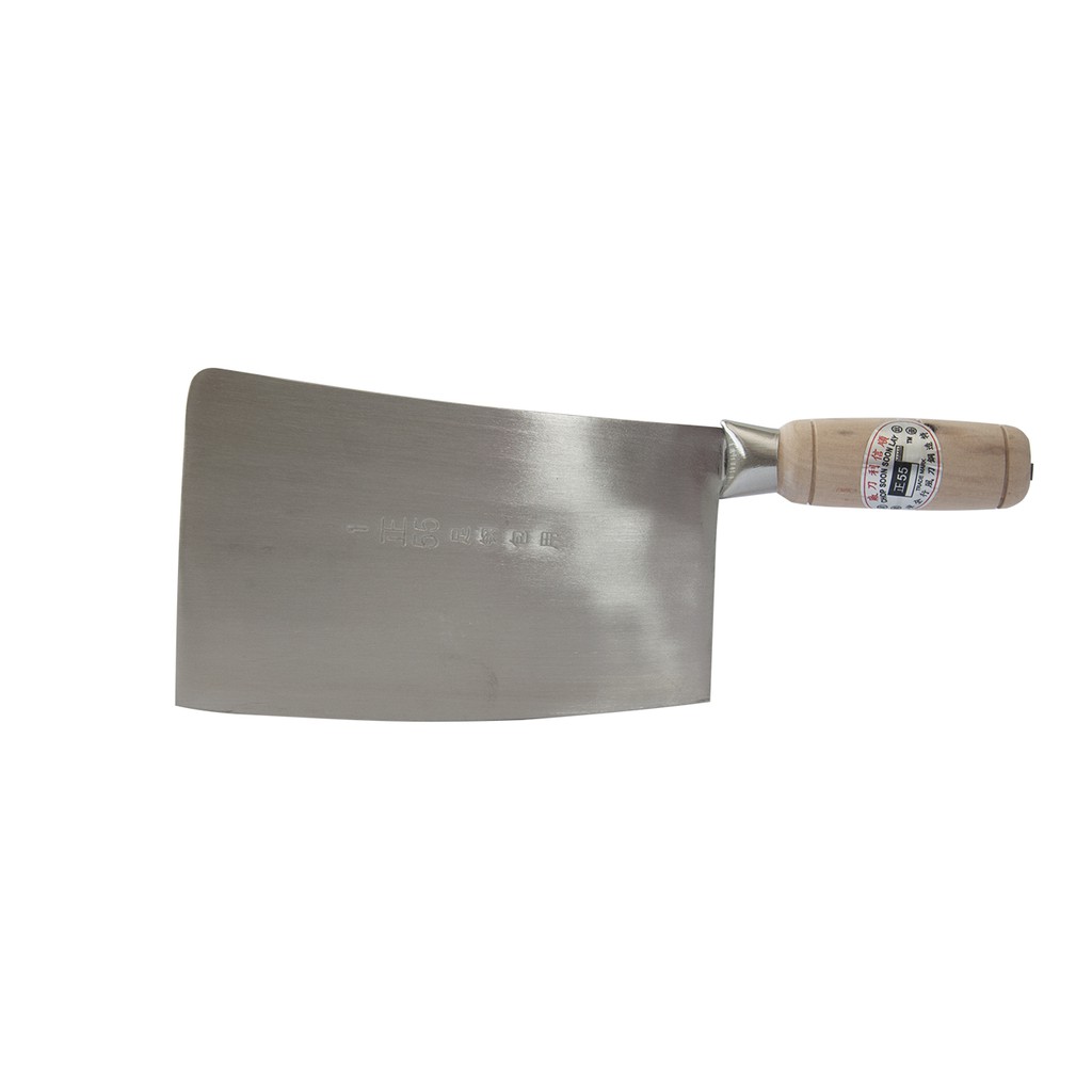 Authentic 55 Heavy Duty Cleaver Knife Chopper with Wooden Handle ...
