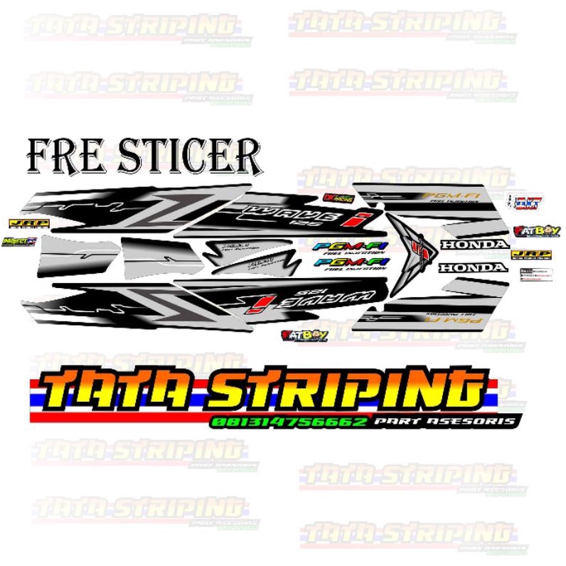 Stiping Sticker wave 125 i thailand sriping wave thailand | Shopee Malaysia