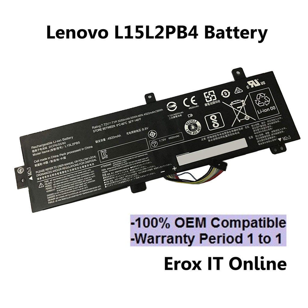 L15L2PB4 L15L2PB5 L15M2PB5 Battery for Lenovo IdeaPad 310 15 series 310 ...