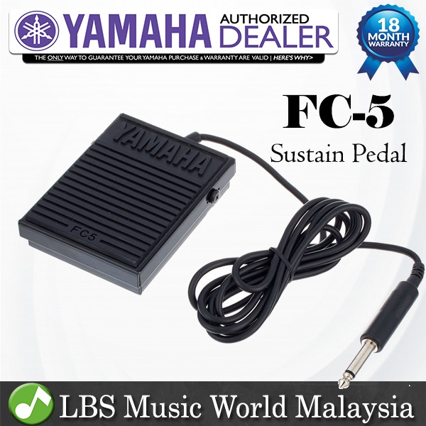 Yamaha FC5 Foot Switch Square Style Sustain Damper Pedal (FC-5) | Shopee Malaysia