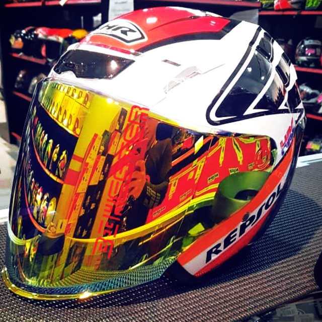 MHR REPSOL OF622 Beatz helmet ( ORIGINAL ) | Shopee Malaysia