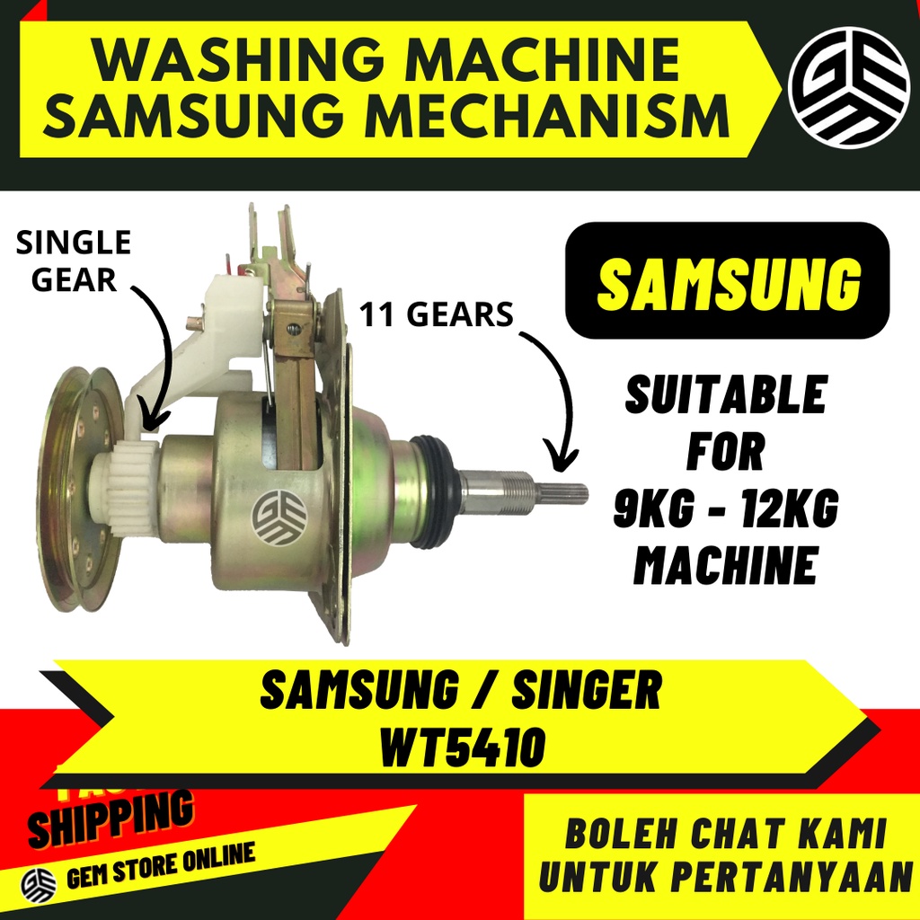 SAMSUNG / SINGER WASHING MACHINE MECHANISM / MECHANISM MESIN BASUH ...