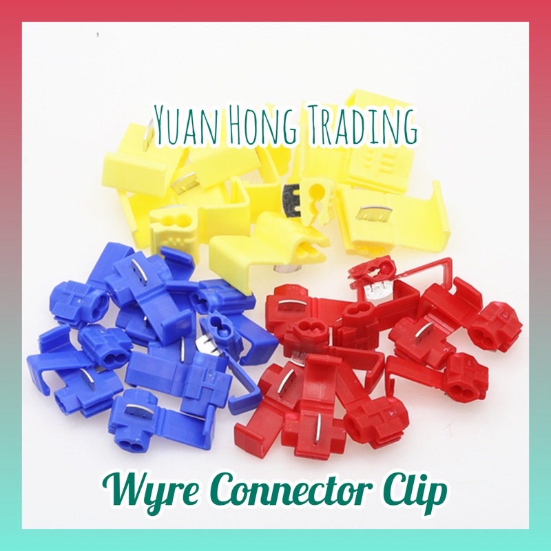 (5pc) Wire Connector Clip Scotch Lock Quick Splice Terminal Connectors ...