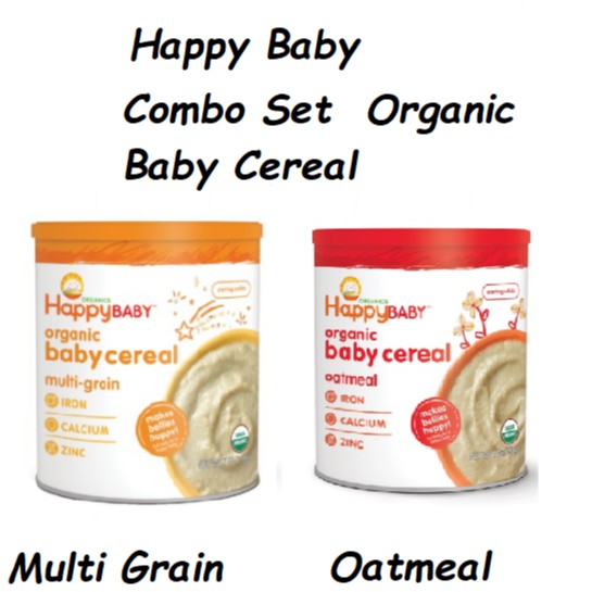 Happy Baby Organic Baby Cereal(Combo Set) | Shopee Malaysia
