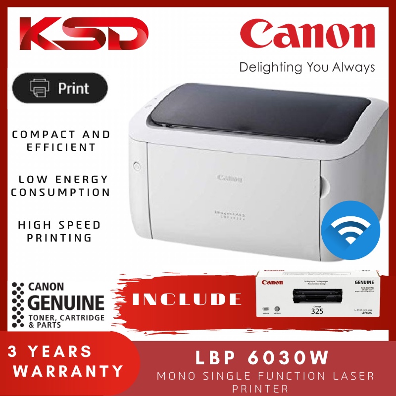 Canon ImageCLASS LBP6030w Wi-fi Monochrome Laser Printer | Shopee Malaysia