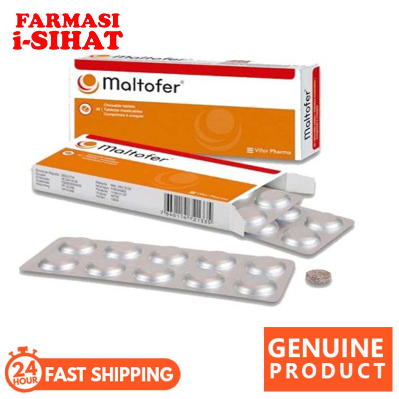 👍👍Vifor Pharma Maltofer / Maltofer Fol Chewable Tablet 30's | Shopee ...