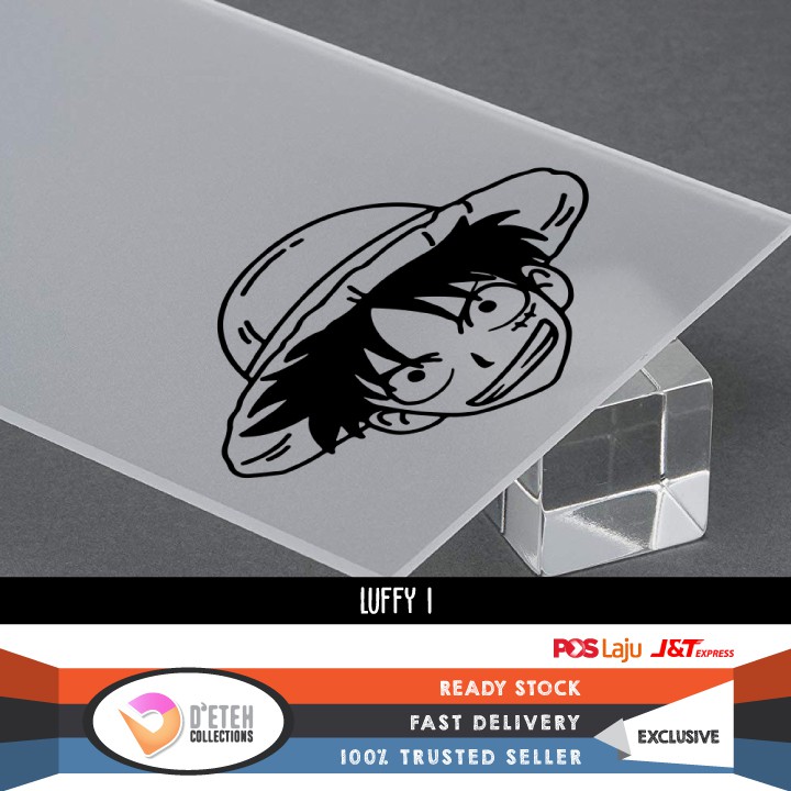 [READY STOCK] One Piece Anime Logo Luffy Vinyl Decal Sticker | Shopee ...
