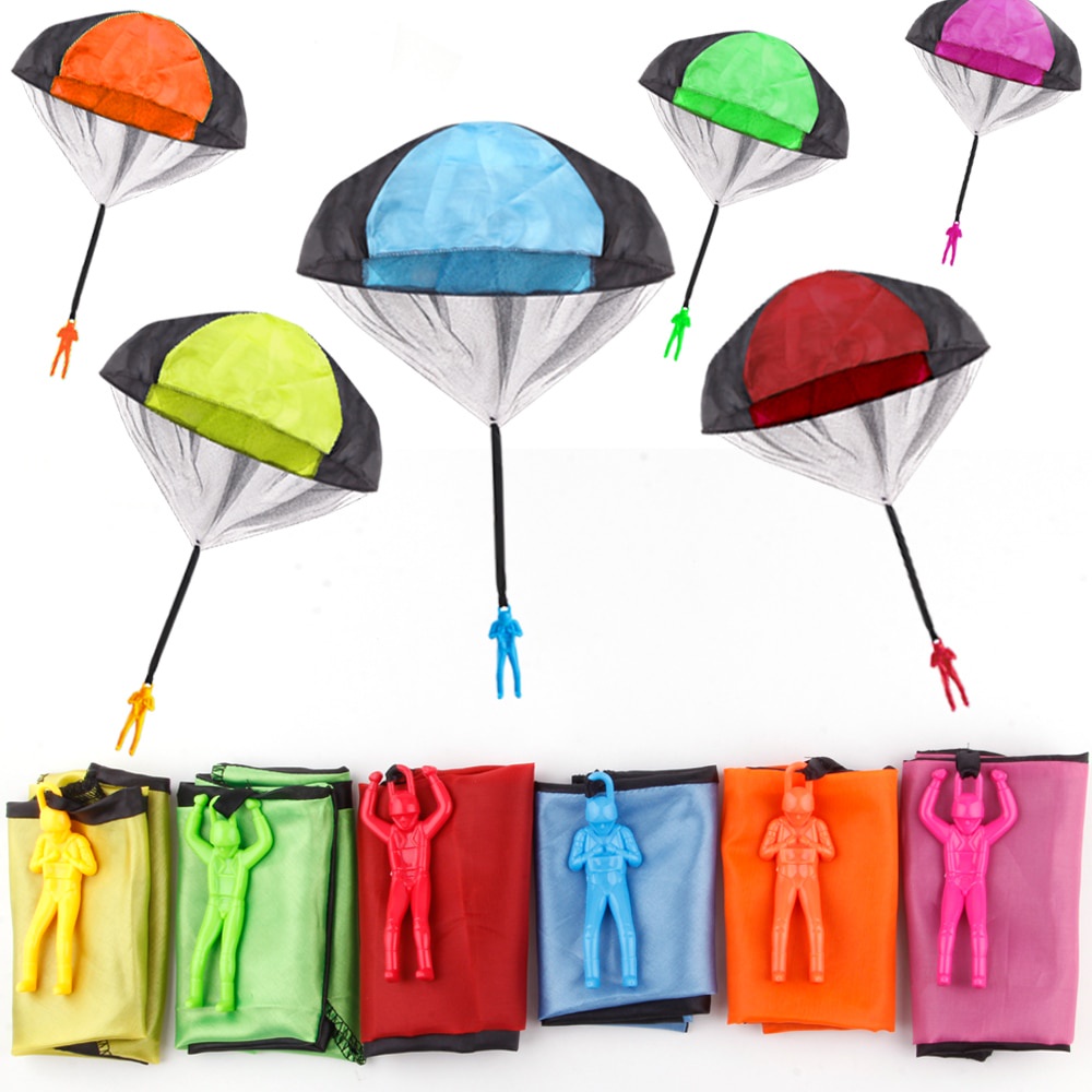 Outdoor Game Child Hand Throwing Parachute Flying Toy Tangle-free Throw ...